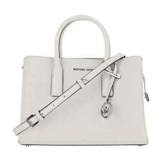 Michael Kors Femme, Sacs, Blanc, Taille: ONE Size Sac en cuir avec bandoulière réglable
