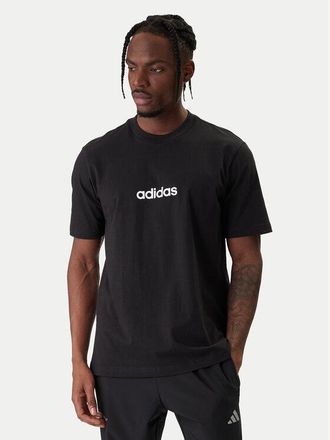 adidas T-Shirt Essentials Linear JE8993 Schwarz Regular Fit