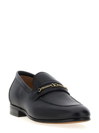 Valentino Garavani Leather Loafer - Black