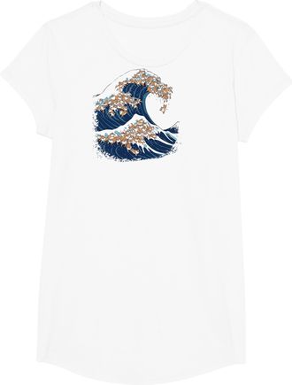 Huebucket The Great Wave of Shiba Inu Funny T-Shirt T-Shirt