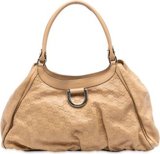 Gucci Hobo Bags - Guccissima Abbey D Ring Shoulder Bag - Gr. unisize - in Braun - f&uuml;r Damen