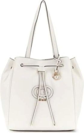 Guess Femme, Sacs, Blanc, Taille: ONE Size Silvye Bucket