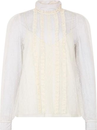 Red Valentino Femme, Blouses et Chemises, Beige, Taille: 40 FR Hauts