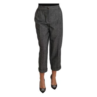 Dolce & Gabbana Cropped Hosen - - Trousers - Damen - Grau - 3XL