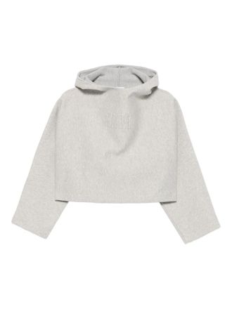 Jean Paul Gaultier hoodie crop - Gris