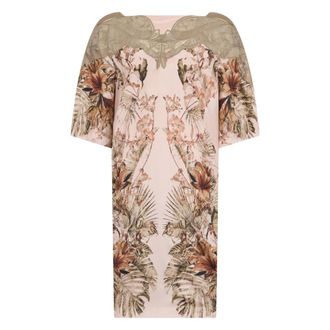 Alberta Ferretti Langes Kleid mit Kimono&auml;rmeln - - Dresses - Damen - Mehrfarbig - L