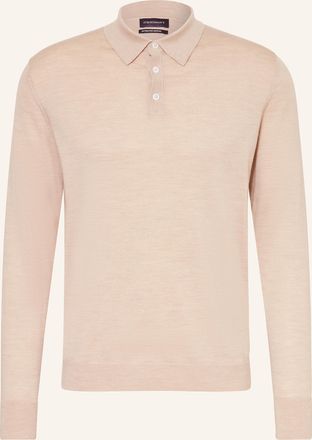 Strokesman's Strokesmans Strick-Poloshirt Aus Merinowolle beige