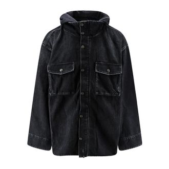 Balenciaga Kapuzen-Denimjacke - - Jackets - Herren - Schwarzk - M