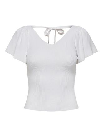 Only ONLLEELO S/S Back Pullover KNT NOOS