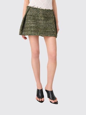 Iro Mini-jupe &eacute;vas&eacute;e Ilire en tweed &agrave; taille mi-haute