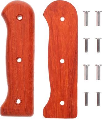 Cabilock 1satz Küchenmesser Griff Ersatzset Aus Holz Ergonomischer Cutter Handgriff Langlebige Und Bequeme Griffschalen Für Küchenmesser Einfache Installation 