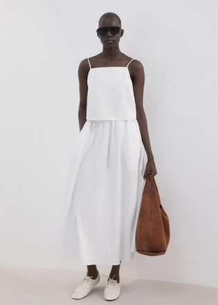 Mango Crop top coton blanc - Femme - XS - MANGO