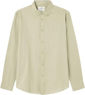 Springfield Herren Camisa Estructura Garment Diyed Hemd, Gr&uuml;ner Tee, XL