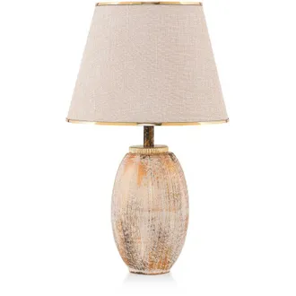 Opviq Lampe de table, lampe de chevet, lampe de salon Lamp Cream Gold