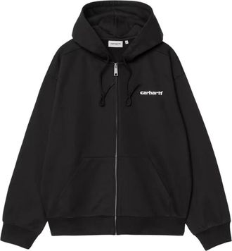 Carhartt Work in Progress Homme, Sweatshirts et sweats &agrave; capuche, Noir, Taille: M Hooded Archive Lines Jacket
