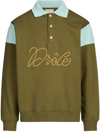 Dr&ocirc;le de Monsieur Polo &agrave; manches longues en coton