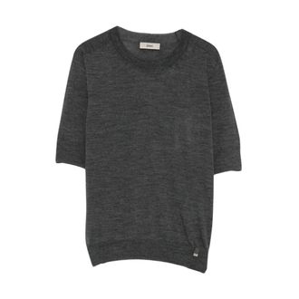 Herno Rundhals-Strickpullover - - Knitwear - Damen - Grau - M
