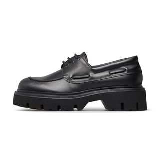 Loriblu Schwarzer Kalbsleder-Loafer - - Shoes - Damen - Schwarzk - 39 EU