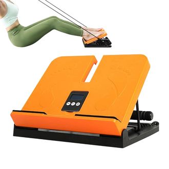 Generico Tragbares 6-stufiges verstellbares Trainingsger&auml;t mit Timer und Zugseil, schr&auml;ge Trainingsbretter f&uuml;r Kniebeugen, f&uuml;r Training, Fitness, Yoga, Arbeit,