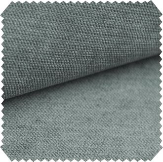 Novely ORMONT - Samtiger Chenille-Stoff - Robuster M&ouml;belstoff - Polsterstoff in 18 Farben - Pflegeleichte Meterware 1lfm | Farbe: 17 Graphit