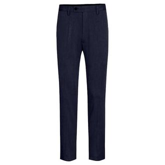 Generic Pantalon habill&eacute; extensible pour homme - Taille extensible - Coupe ajust&eacute;e - Pantalon classique droit - Pantalon de costume d&eacute;contract&eacute;, bleu marine, 
