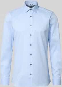 Olymp Level 5 Regular Fit Businesshemd aus Baumwolle-Mix mit Kentkragen