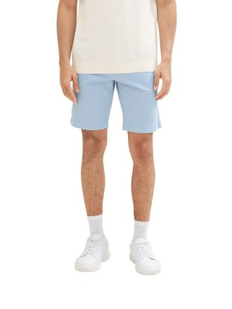 Tom Tailor Herren 1036309 Slim Chino Bermuda Shorts mit Stretch, 17550-Soft Powder Blue, 30