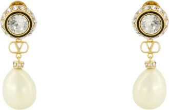 Valentino Garavani Femme, Accessoires, Jaune, Taille: ONE Size VLogo Signature Earrings
