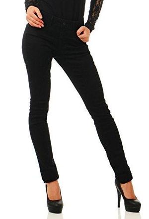Only Jeans - Slim - Femme - Noir (Black Denim) - W34/L32 (Taille Fabricant: XS)