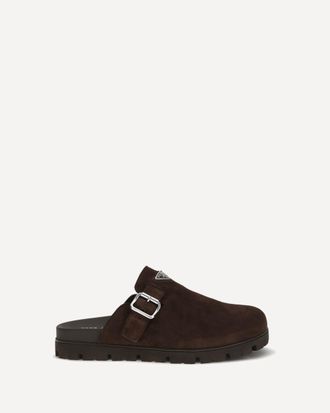 Prada Suede Mules Male 6