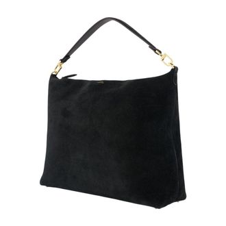 Toteme Womens Bevel Shoulder Bag Black Calfskin