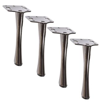 Generic 15, 17, 19 cm Robuste M&ouml;belf&uuml;&szlig;e Aus Metall, Schrankf&uuml;sse Goldfarbene Ersatz-Nivellierf&uuml;&szlig;e F&uuml;r Hocker, St&uuml;hle Und Ottomane, Mit Rutschfesten Gummif&uuml;&szlig;en