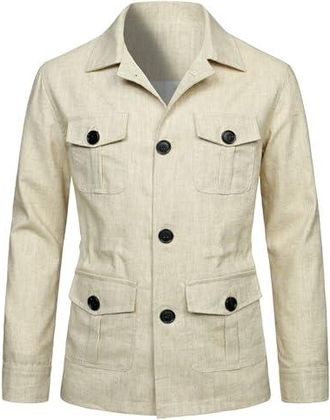 Generic Manteaux et vestes militaires pour homme de marque multi-poches rétro cargo vêtements dextérieur veste bomber de montagne manteaux de randonnée mantea