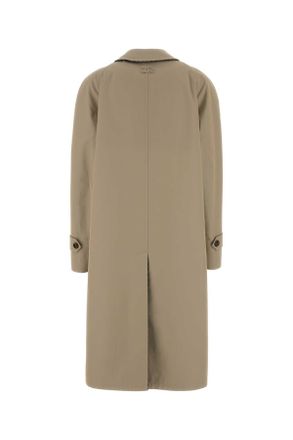 Miu Miu Womens Beige Gabardine Reversible Trench Coat Calce+ardesia