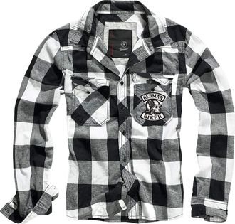 Spass Kostet Herren Holzf&auml;llerhemd Langarm Patch German Biker Support Club Motorrad