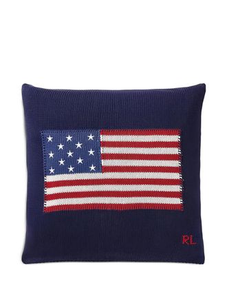 Ralph Lauren Home Kissen mit Flaggenstickerei - Blau