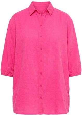 Angel Of Style Longbluse Bluse oversized Musselin R&uuml;cken Frauen-Motiv