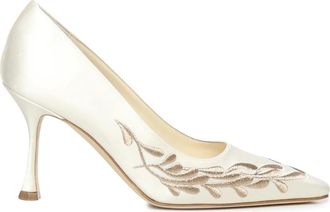 Manolo Blahnik BB 90 Pump - - Shoes - Damen - Wei&szlig; - 38 1/2 EU