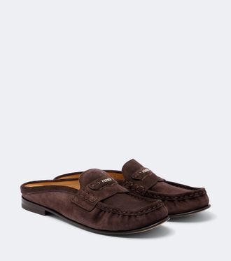 Fendi Mules Fendi Scrunch en daim
