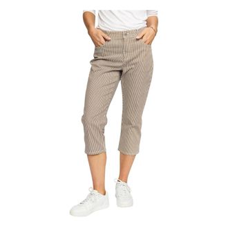 2-Biz Cropped Hosen - - Trousers - Damen - Braun - S