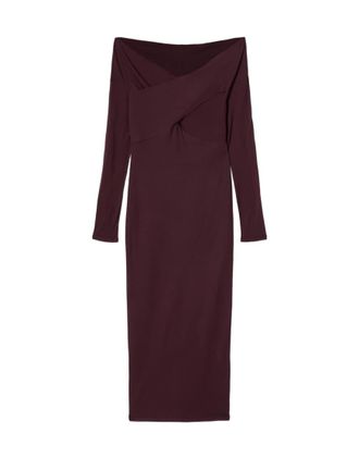 AllSaints Delta - Robe en jersey - Rouge bordeaux