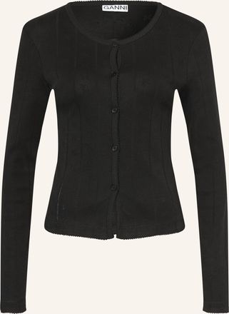 Ganni Strickjacke schwarz
