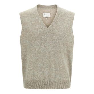 Maison Margiela Leichte Boucl&eacute; Strickweste - - Knitwear - Herren - Beige - XL