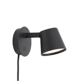 MUUTO Applique orientable Tip - Noir - Aluminium - Designer Jens Fager
