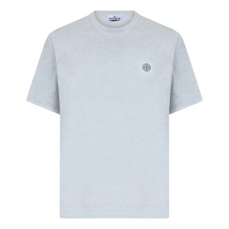 Stone Island Homme, Tops, Bleu, Taille: 3XL T-Chemises