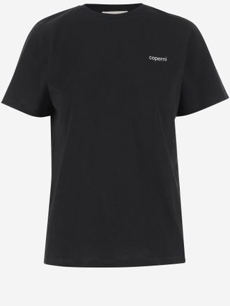 Coperni Womens T-Shirt Cotton Black T-Shirts & Jerseys