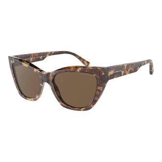 Emporio Armani Klassische Sonnenbrille in Shiny Havana - - Accessories - Damen - Braun - 54 MM