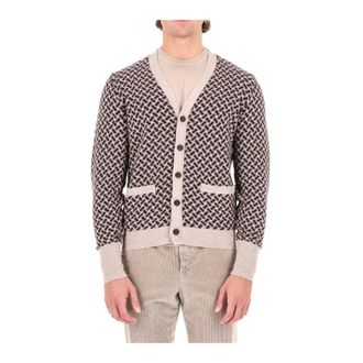 Drumohr Cardigan D2K110 - Homme - Pulls - Beige - Taille: XL