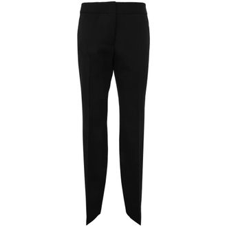 Jil Sander Schmale Anzughose mit leicht tiefem Bund - - Trousers - Damen - Schwarzk - S