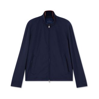 Paul & Shark Homme, Vestes, Bleu, Taille: S Bomber en laine et soie